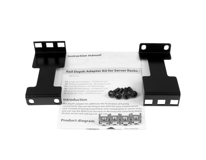 10 CM RACK EXTENDER - 1U RACK RACK DEPTH ADAPTER BRACKETS- 1U - Beep ...
