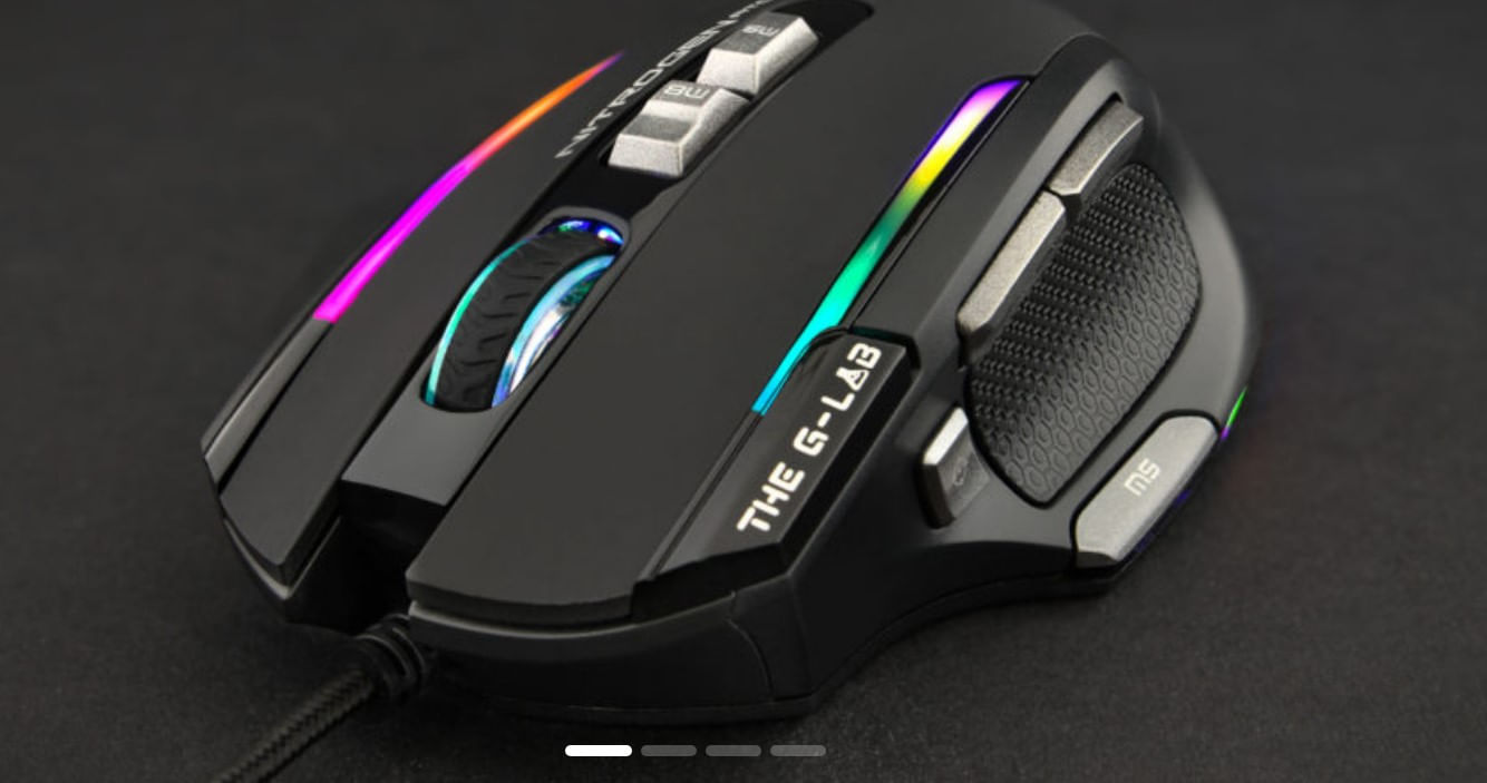 G-LAB ILLUMINATED GAMING MOUSE - 4800 DPI - SOFTWARE - BLACK (KULT ...