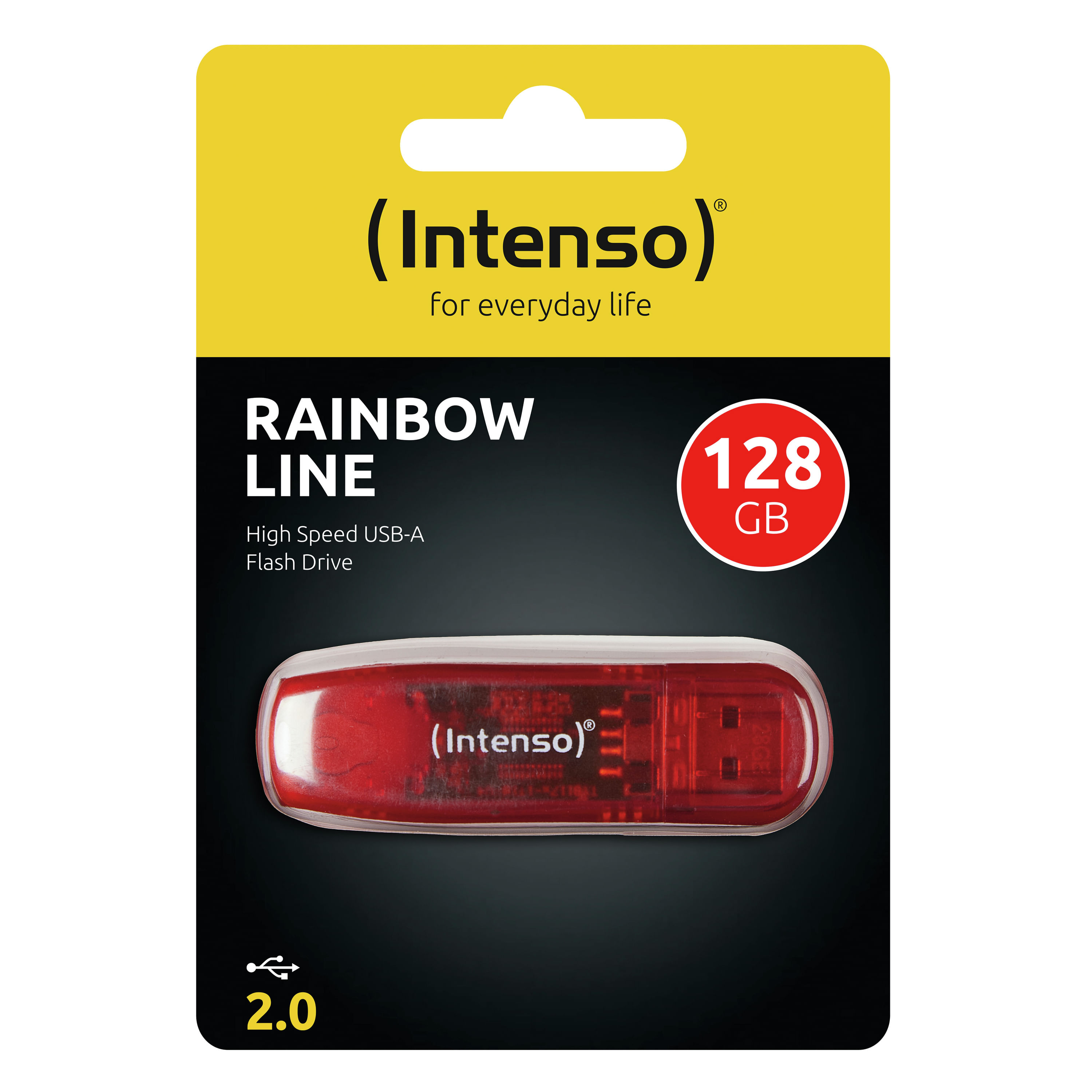 Intenso 3502491 Lápiz USB 2.0 Rainbow 128GB Rojo - Beep Informática