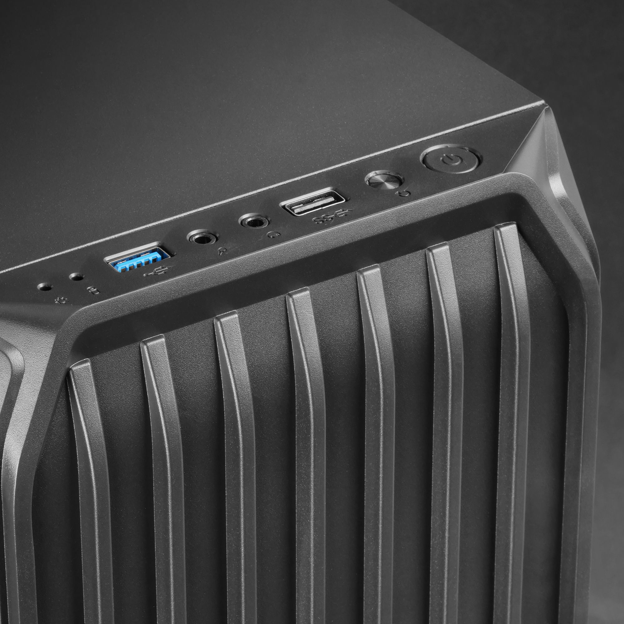 CAJA MICROATX COMPACTA MARS GAMING MC-S2 BLACK FRONTAL CON VENTILADOR ...