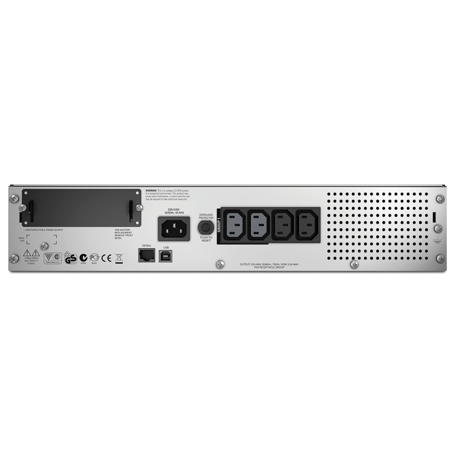 APC SMART-UPS 750VA LCD 230V RACK - Beep Informática