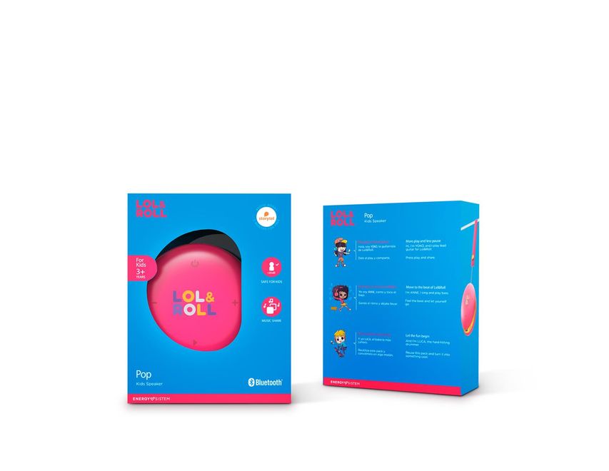 ALTAVOZ ENERGY SISTEM LOL ROLL POP KIDS SPEAKER PINK - Beep Informática