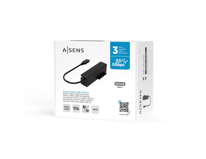 AISENS Adaptador ASE-35C02B SATA a USB-C USB 3.0/USB3.1 GEN1 para ...