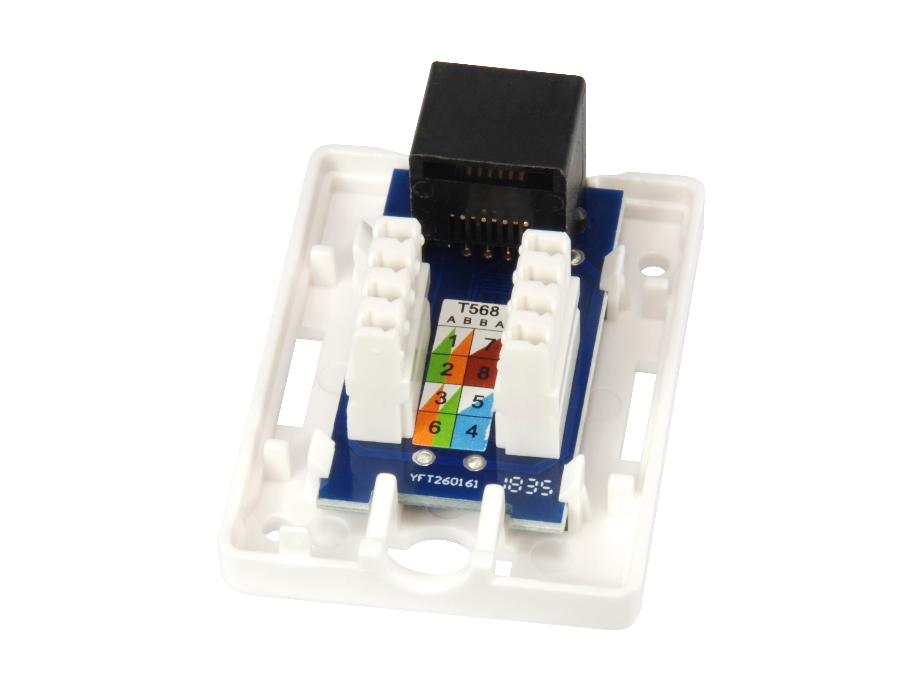 ROSETA DE SUPERFICIE CATEGORIA 5e 1 HEMBRA RJ45 COLOR BLANCO - Beep ...