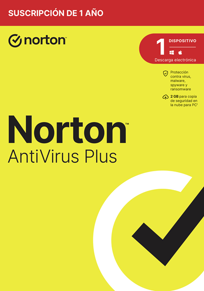 ANTIVIRUS NORTON PLUS 2GB ES 1 USER 1 DEVICE 12MO BOX - Beep Informática
