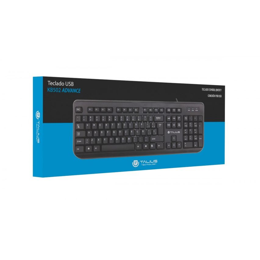 TALIUS TECLADO 502 ADVANCE BLACK USB - Beep Informática