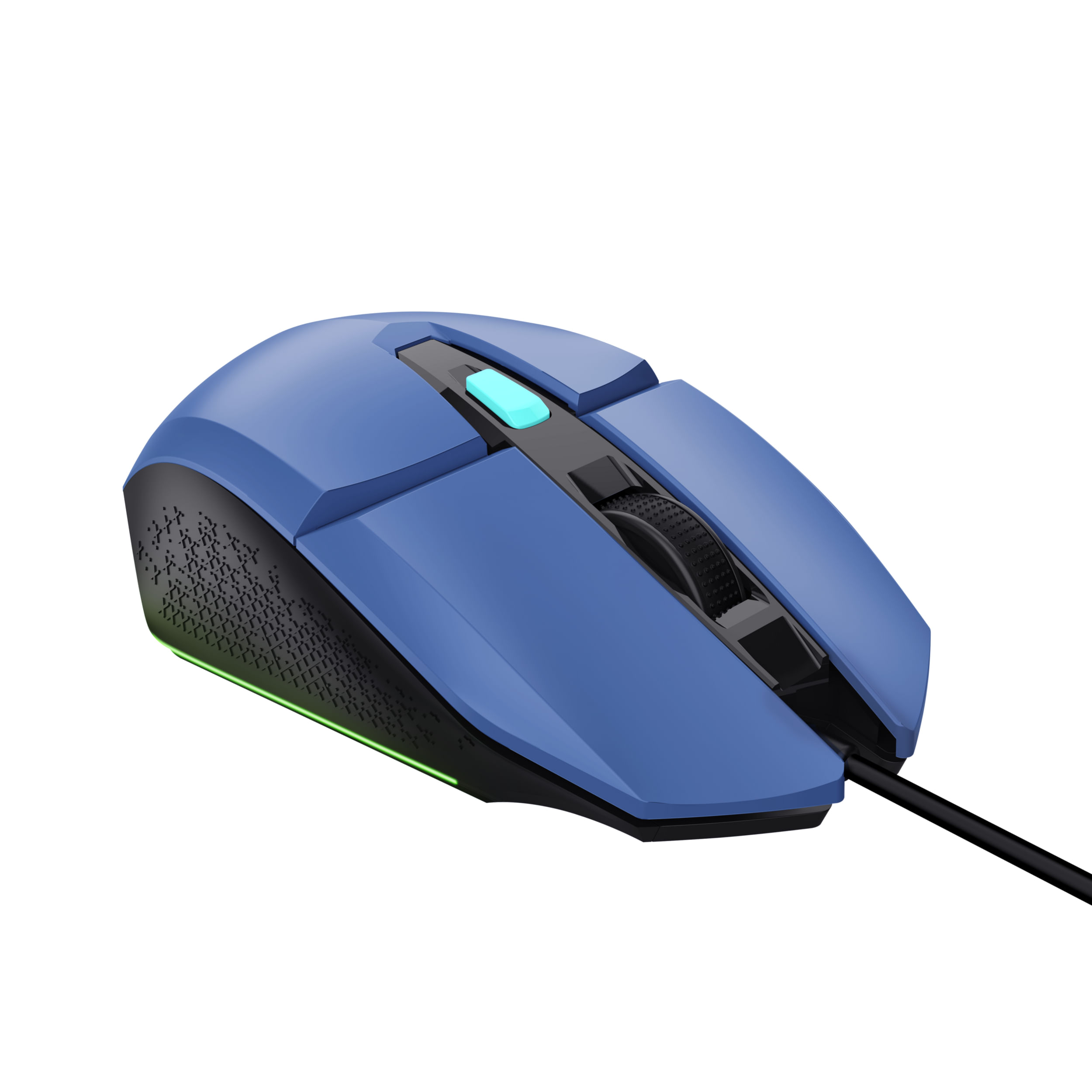 MOUSE TRUST GAMING RGB GXT 109BL FELOX 25067 COLOR AZUL ILUMINACION LED ...