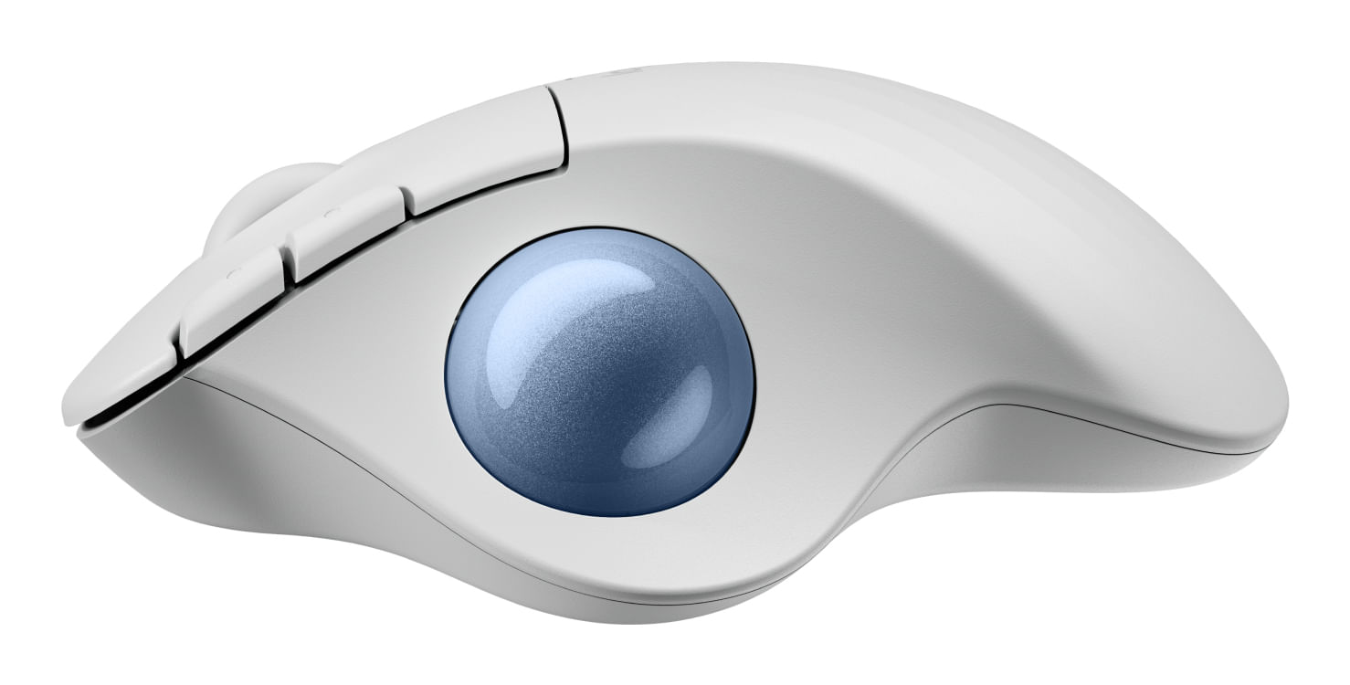 ERGO M575S Wless Trckball Mouse OffWhite - Beep Informática